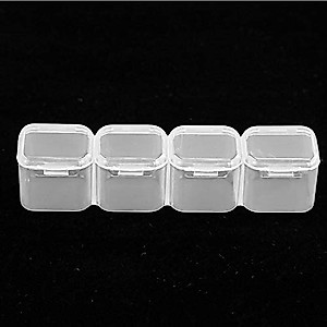 Nail Art Tool Jewelry Storage Box, 56 Grids Plastic Nail Art Storage Box Organizer Container with Removable Dividers Case for DIY Art Craft