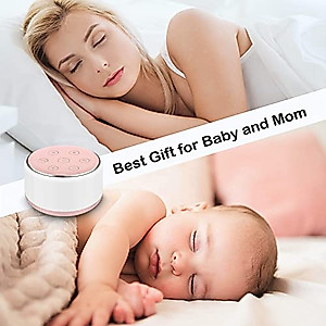 Sound Machine Baby for Sleeping – Portable White Noise Machine for Kids Adults with Night Light, 34 Soothing Noises, USB Rechargeable Sleep Machine for Nursery Lullaby