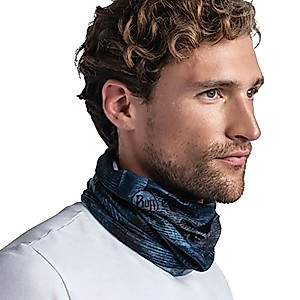 BUFF CoolNet UV Neck Gaiter, UPF 50 Sun Protection, Breathable, Cooling Bandana, Versatile, Quick Dry Face Mask, Zoh Stone Blue, Adult Size