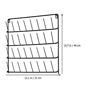 DIYEAH 32 Axis Frame Serger Room Thread Organizer Wall- Mounted Thread Holder Cone Thread Rack Metal Sewing Organizer Hair Braiding Accessories Thread Supplies Wire Rack Embroidered Iron