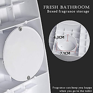 Toilet Stool Foldable Poop Stool Adult Bathroom Stool Toilet Step Poop Foot Stool with Scented Bead Box Folding Squat for Toddler and Adult Bathroom Stool 7-inch Height Toilet Assistance Steps White