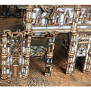 Rampart Modular Terrain Eternal Cathedral Core Set - Unpainted Fully Customizable Scaled Tabletop Terrain by Archan Studio - for Kids and Adults Ages 14+