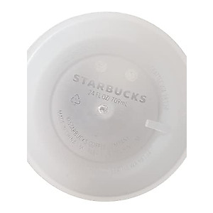 Starbucks 6 Pack Bundle - Reusable Frosted 24 oz Cold Cups with Lid and Green Straw w/ Stopper