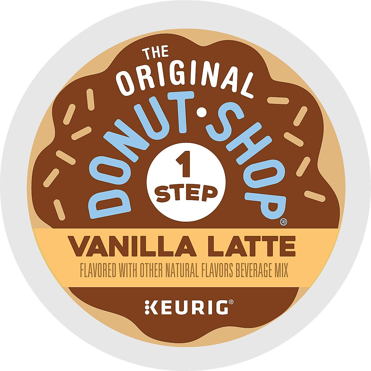 The Original Donut Shop Vanilla Latte, Single-Serve Keurig K-Cup Pods, Flavored Coffee, 20 Count