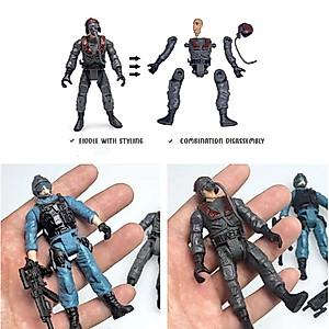 LIVELYOU Army Men VS Zombie Action Figure Toys Realistic Battle Scene Zombie Toys Playset Collections Christmas Halloween Toys Gifts Decoration for Boys Adults Kids (12PCS)