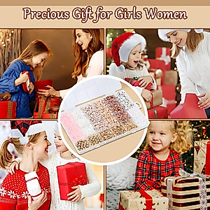 LUDUKOO Clay Bead Bracelet Kit, 2370Pcs Flat Polymer Clay Heishi Beads Bracelet Making Kit for Girls Adults, DIY Friendship Bracelet Kit with Gold Beads Letter Beads for Bracelets Christmas Gift