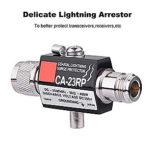 50Ω DC-2500MHz N Connector 400W Coaxial Lightning Surge Protection Protector Arrester Arrestor Replacememnt
