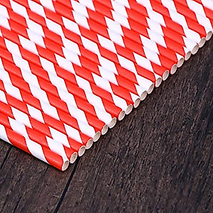 25 Pcs Paper Straws Bulk Cocktail Drink Stirrers Beverage Straws Eyedropper Party Stuff Party Supplies Birthday Party Straw Colorful Straws Drinking Straw Striped Paper Degradable