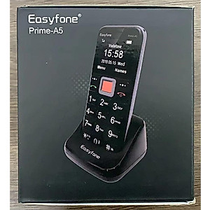 Easyfone T6 4G Picture Button Cell Phone for Seniors and Kids | Easy-to-Use | Clear Sound | Easy Charging Dock | SOS Button | SIM Card Included | Good for Dementia, Alzheimer's and Kids (T6)
