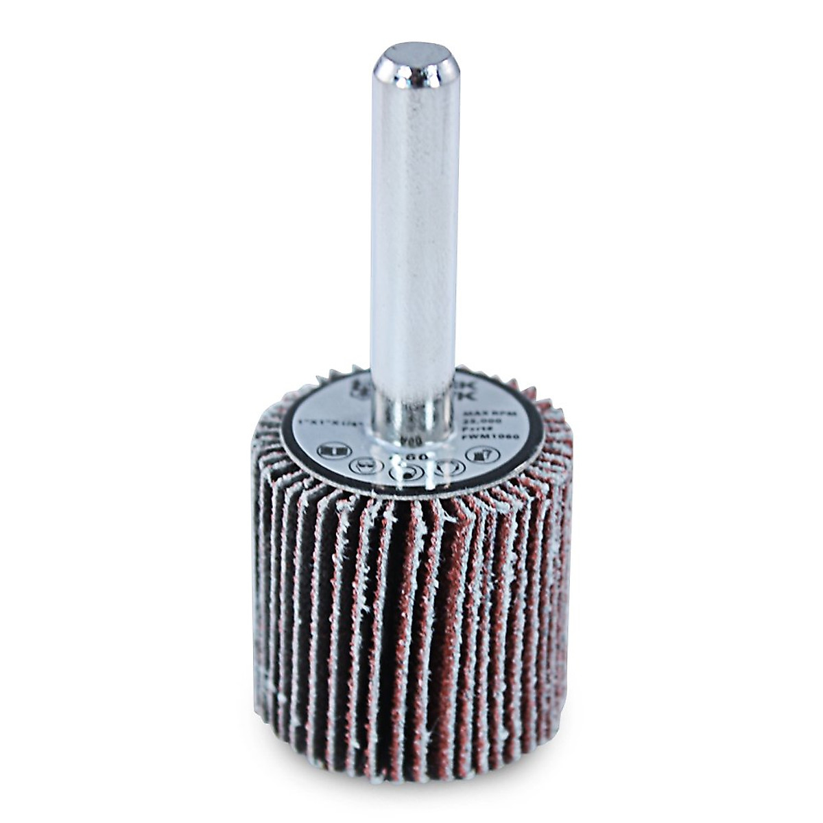 BHA Aluminum Oxide Shank Mounted Flap Wheels, 1” x 1” x 1/4”, 40 Grit - 5 Pack