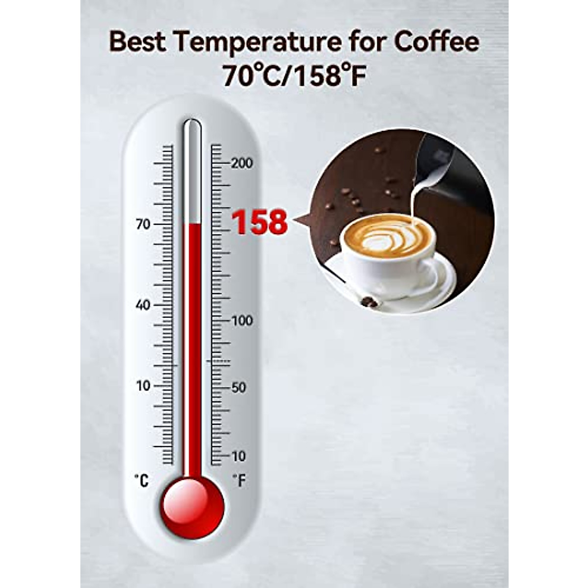 Milk Frother, Thereye Electric Milk Steamer, Automatic Hot and Cold Foam Maker and Milk Warmer for Latte, Cappuccinos, Macchiato, Hot Chocolate Coffee