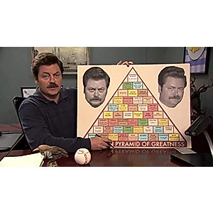 Cool TV Props mCasting Parks and Recreation Poster - Ron Swanson Pyramid of Greatness Poster Ron Swanson Poster