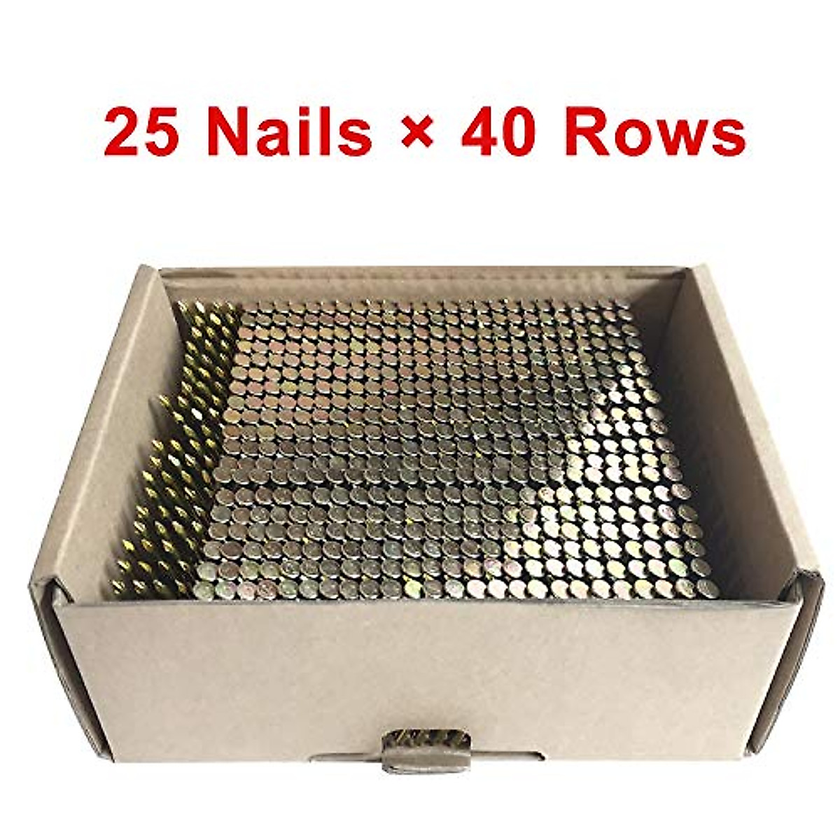 BHTOP 3 Inch Framing Nails, 21 Degree Bright Smooth Shank Plastic Collated Nails for Framing Nailer, 3 x .131,(1000 per Box)