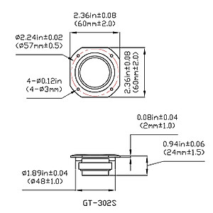 Goldwood Sound 50 Watts 8ohm Shielded Mylar Dome Speaker Tweeter Black (GT-302/S)