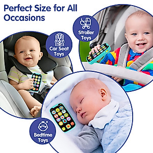 HOLA Baby Phone Toys for 1 Year Old Boy Girl, My First Learning Play Phone for Kid, Musical Light up Phone Toys 12 18 24 Month, Toys for 1,2 Year Old Boys Girls,Blue