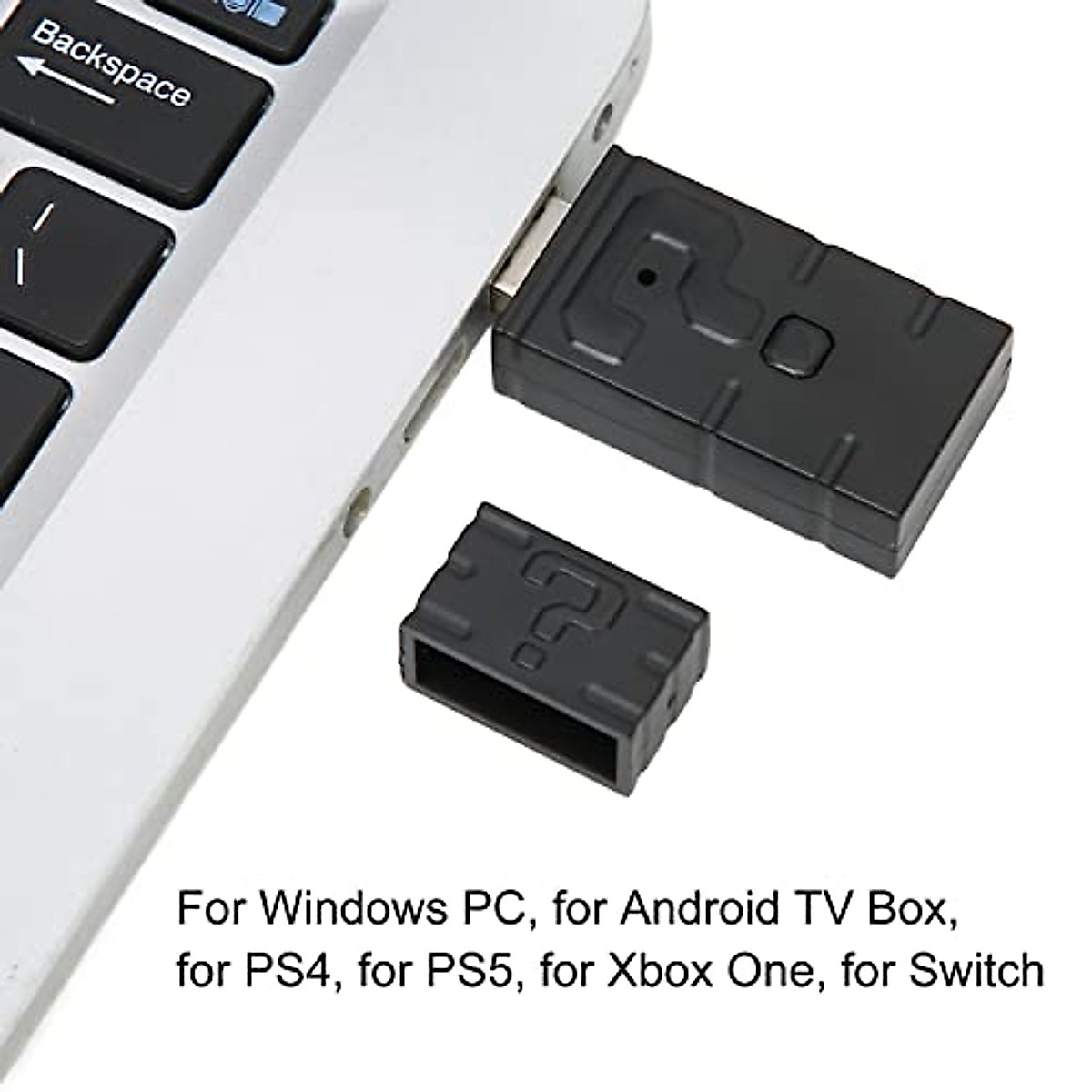 Zyyini Wireless Controller Adapter for Windows PC, for Android TV Box, for PS4, for PS5, for One,Wireless Handle Bluetooth Receiver Converter