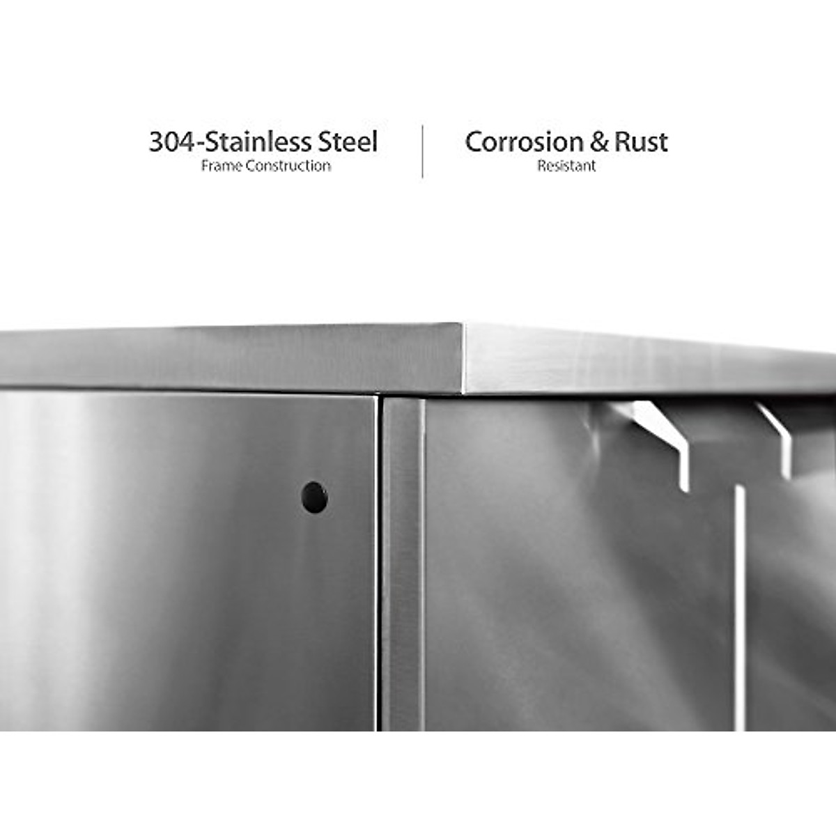 NewAge Products Inc. Outdoor Kitchen Classic 64" W x 24" D 3 Piece Set, Stainless Steel, 65067