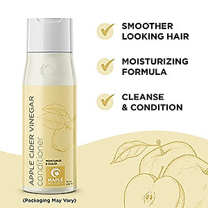 Cowash Apple Cider Vinegar Conditioner – Clarifying and Cleansing Conditioner for Hair Care with Plant Based Keratin Argan Oil and Rosemary Oil for Hair - Sulfate Free Conditioner for Dry Damaged Hair