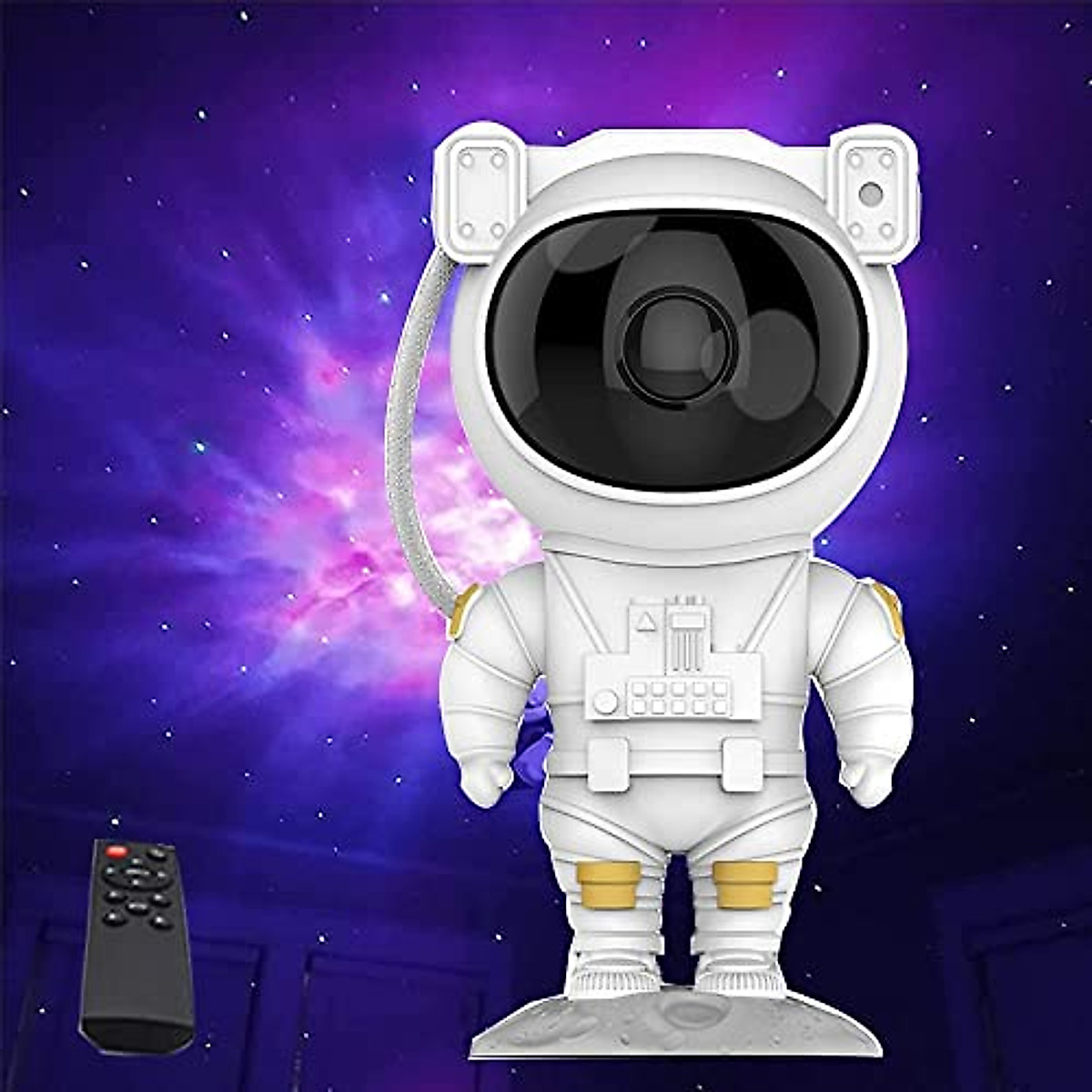 Utnmdd Astronaut Light Star Galaxy Projector - Star Night Light for Kids LED Sky Astronaut Projector with Timer, Remote Control and 360°Adjustable Rotating for Bedroom (Astronaut)