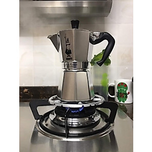 Non Slip Stove Stand/Moka Pot Holder/Coffee Pot Holder/Gas Range Burner Grate/Gas Oven Burner Grates Pan Holder Stand Stove Rack Milk Pot Holder for Gas Hob