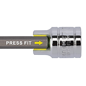 Mayouko 3/8" Drive Extra Long Allen Hex Bit Socket Set, 1/8" - 3/8", 3-10mm, S2&CR-V, Metreic&SAE, 18 Pieces, 150mm/5.9" Length