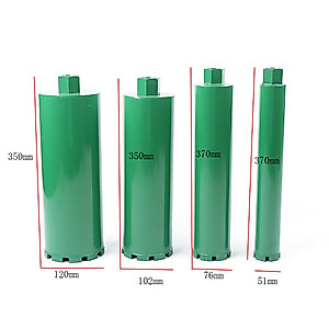 Diamond Core Drill Bit, for Concrete Drilling 2"+3"+4"+5" Combo Wet Diamond Core Drill Bit Set, Drilling Coring Concrete/Reinforced Concrete (US Stock)