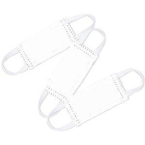 PONY DANCE Baby Door Latch Cover Closer - Nursery Door Silencer with Strong Elastic Straps, Thick Solid Cushion for Noise Reduction, Prevents Slamming, 3 Pieces, 4W x 2L Inches, Pure White