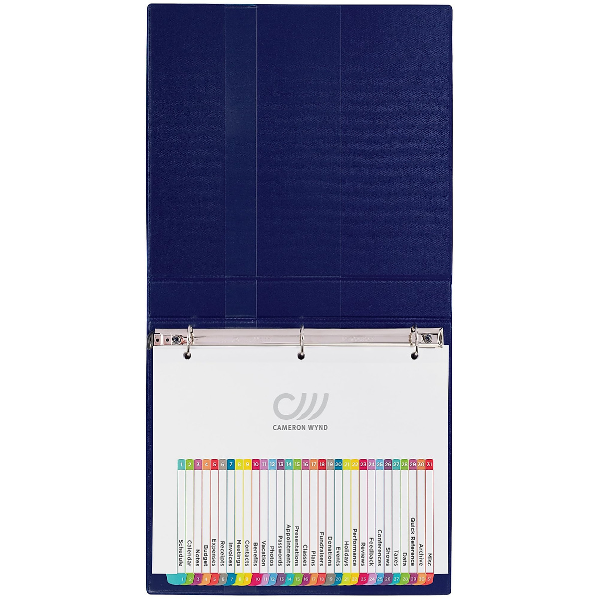 Avery 31-tab Dividers for 3 Ring Binders, Customizable Table of Contents, Multicolor Tabs, 1 Set (11846)