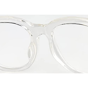 ZENNI Blue Light Blocking Glasses for Women Clear Square Frame Relieve Digital Screen Eye Strain Mixed Materials Light Eyewear