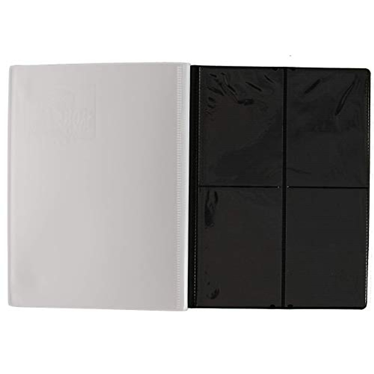 Monster Binder - 4 Pocket Trading Card Album - Matte White (Anti-theft Pockets Hold 160+ Yugioh, Pokemon, Magic the Gathering Cards)