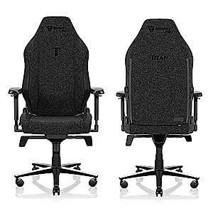 Secretlab Titan Evo 2022 Black3 Gaming Chair - Reclining, Ergonomic & Heavy Duty Computer Chair with 4D Armrests, Magnetic Head Pillow & Lumbar Support - Big and Tall Up to 395 lbs - Black - Fabric