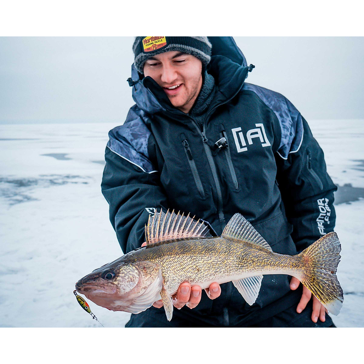 Northland Fishing Tackle Buck-Shot Ice Fishing Rattle Spoon, Purple Wonder, 3/4 Oz, 1/Cd