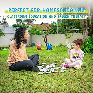 Milim Speech Therapy Toys for Toddlers Age 2 and Up - Autism Tools Flash Cards Sentences, Milim Speech Therapy Sentence Building, Speech Therapy Book, Milim Cards, Speech Therapy Game Kit, If & Then