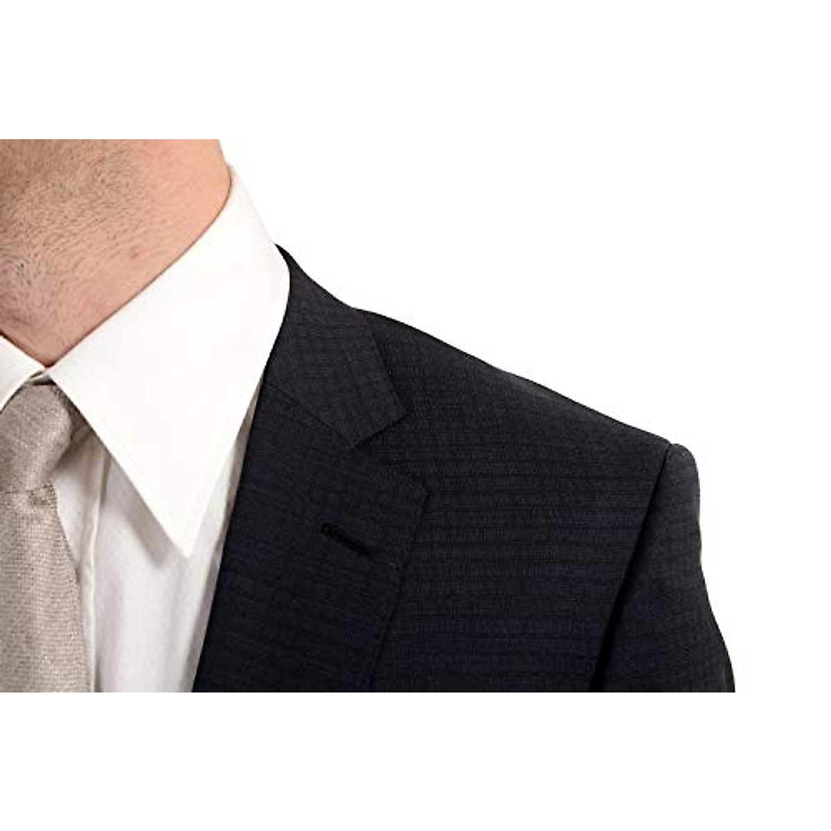 Hugo Boss "Huge6/Genius4WE Men's 100% Wool Three-Piece Suit US 40L IT 50L Blue