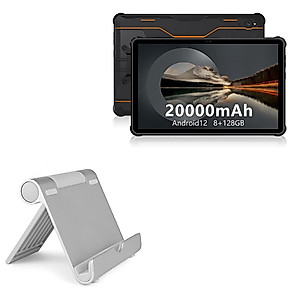 BoxWave Stand and Mount Compatible with Oukitel Tablet RT2 Orange (10 in) - VersaView Aluminum Stand, Portable, Multi Angle Viewing Stand for Oukitel Tablet RT2 Orange (10 in)