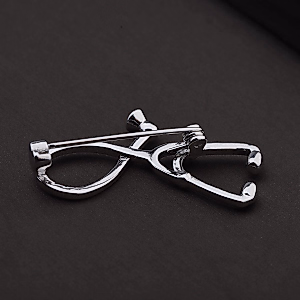 Medical Stethoscope Brooch Pins for Doctor Nurse Medical Students Medical Caduceus Gift For RN,PA,MA,LPN,LVP,NP,Vet (Copper LPN Brooch)