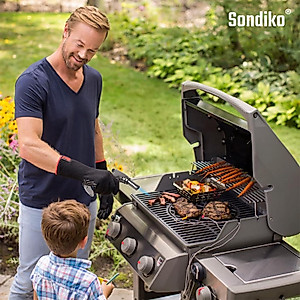 Sondiko Butane Torch, Dual Adjustable Flame Size Butane Torch Lighter, Mini Blow Torch, Refillable Blow Torch with Continuous Flame Lock for Creme Brulee, Cooking (Butane Gas Is Not Included)