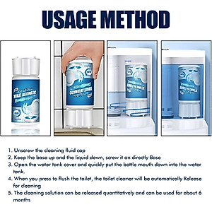 2 Pcs Splash Foam Toilet Cleaner,Splash Toilet Cleaner,Toilet Active Oxygen Agent,Multifunction Powerful Pipe Dredging Agent for Cleaning Toilet Drains