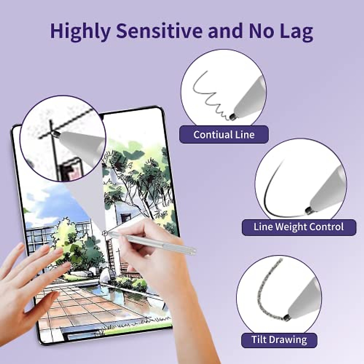 Uogic Pen Tips Replacement Kit (3 Packs, Original HB Type) for Microsoft Surface Pro 2017 Pen(Surface Pro 5), Surface Pro 4 Pen (Tips)