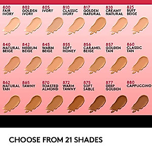 Covergirl Outlast Extreme Wear 3-in-1 Full Coverage Liquid Foundation, SPF 18 Sunscreen, Tawny, 1 Fl. Oz.