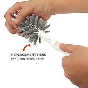 Full Circle Clean Reach Refill Bottle Brush, White