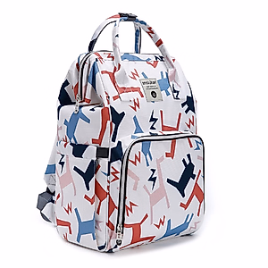 UARERISE Diaper Bag Backpack,Maternity Mummy Travel Backpack,Baby Care Nappy Bag Large capacity and Multifunction (Style 4)