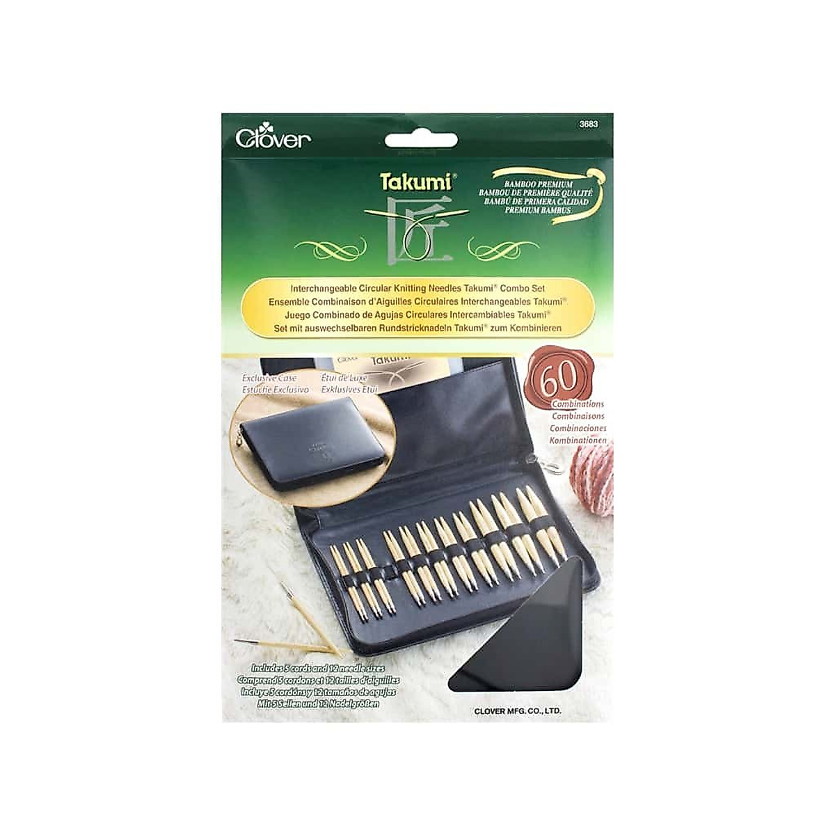 Takumi Bamboo Interchangeable Circular Knitting Needle Set-