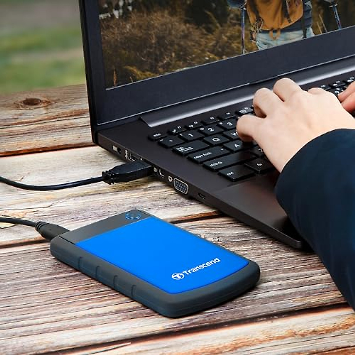 Transcend 4TB USB 3.1 Gen 1 StoreJet 25H3B SJ25H3B Rugged External Hard Drive TS4TSJ25H3B Blue