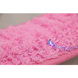 MODGHPT Hello Kitty 4-Piece Toilet Seat Set, Pink and Red, Pink