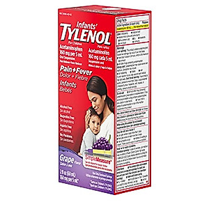 Infants' Tylenol Acetaminophen Liquid Medicine, Grape, 2 fl. oz