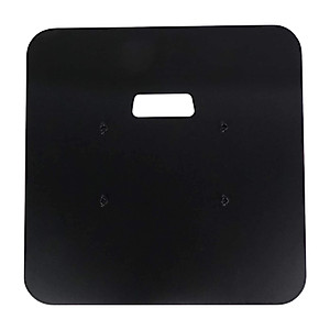 Rockville Top+Bottom Black Totem Plates to Make RTP32W/RTP82W Stands