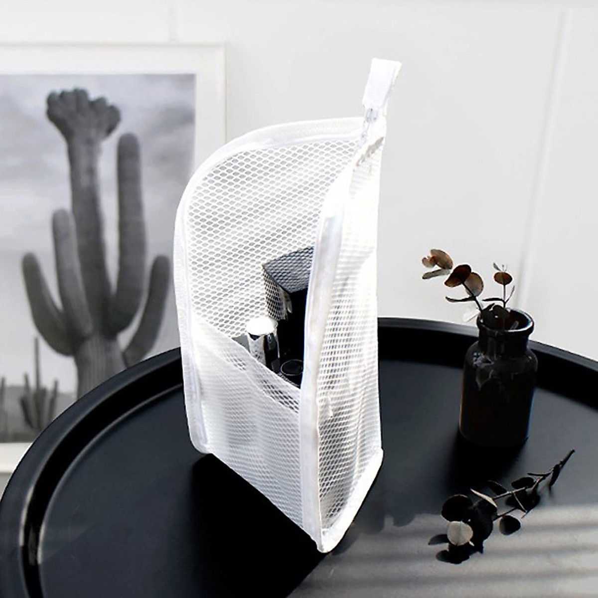 Shulemin Travel Toiletry Bag Make Up Bags, Portable Travel Makeup Brush Toothbrush Toothpaste Storage Bag Case Container for Bottles, Cosmetics,Bathroom Toiletries Grey