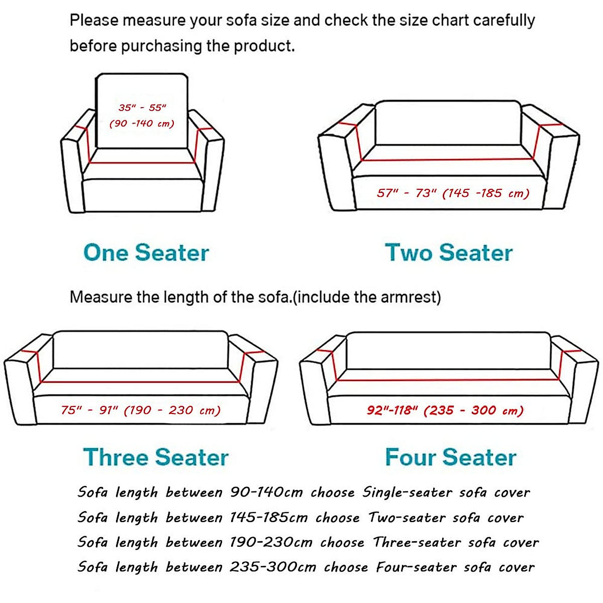 IMYOGI High Stretch Sofa Covers Couch Cover with Skirt Stretch Sofa Slipcover Durable Washable Stretchable Sofa Cover Furniture Protector Universal Sofa Cover -Blue-4 Seater(235-300cm)