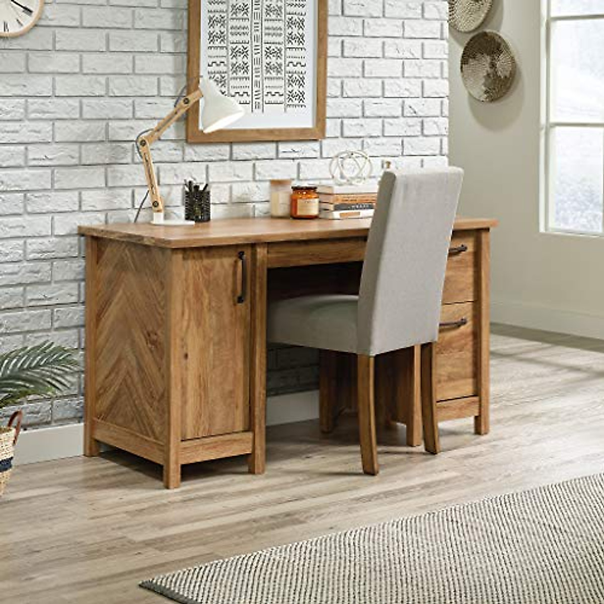 Sauder Cannery Bridge Computer Desk, Sindoori Mango finish